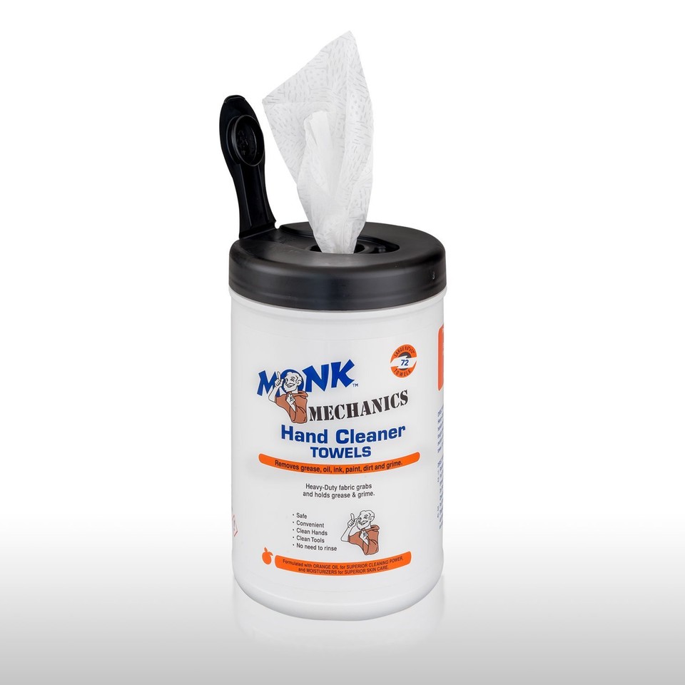 Monk Wipes - 45072 Monk Mechanics Heavy Duty Wipes, Large Shop and ...