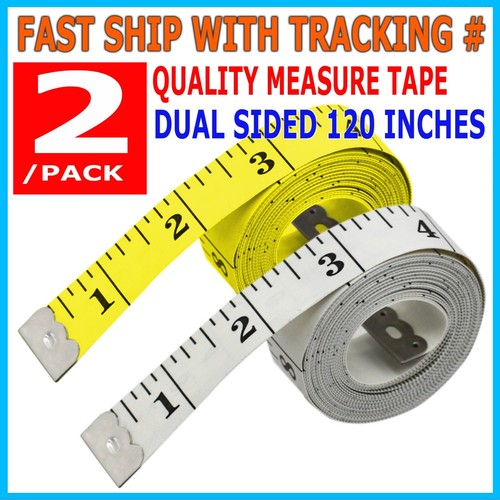2PCS 120" Body Measuring Ruler Sewing Cloth Tailor Tape Measure ...