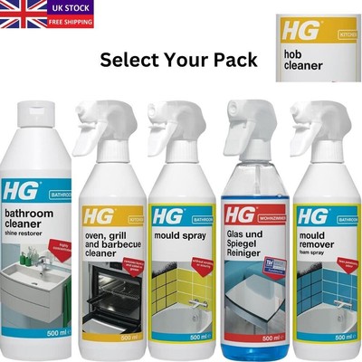 HG Cleaner, Bathroom Cleaner, Glass Mirror Cleaner Mould Remover Spray ...