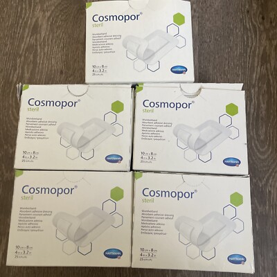 Cosmopore Sterile Adhesive Wound Dressing 4'' x 3.2'' “5 Damaged Boxes ...