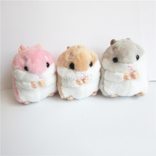 Cute Plush Hamster Pendant Key Chain Clasp Key Ring Keyring Handbag ...
