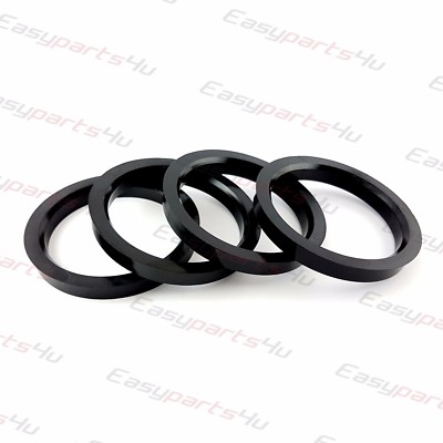4x Spigot Rings 72,0 mm - 59,6 mm Conversion spigot rings for alloy ...