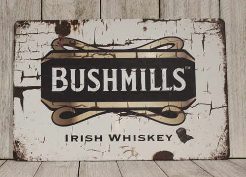 Bushmills Irish Whiskey Tin Metal Sign Man Cave Pub Whisky Bar Rustic ...