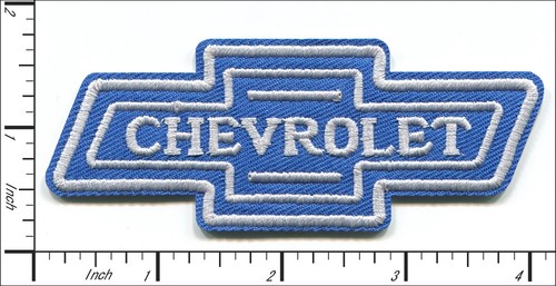 30 Pcs Embroidered Iron on patches Chevrolet Chevy Blue 100x40mm ...