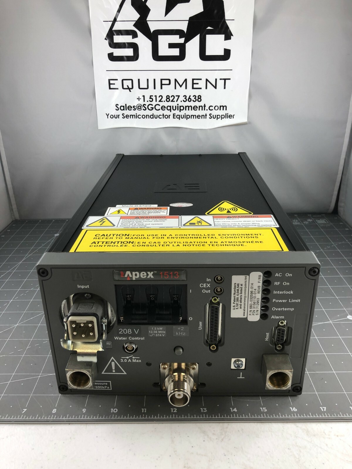 Advanced Energy Apex 1513 1.5kw 13.56mhz RF Generator for sale online ...