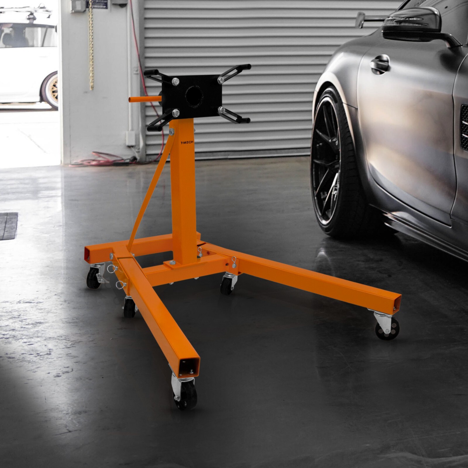 Folding Engine Gearbox Support Stand 900kg 2000LB Heavy Duty Swivel ...