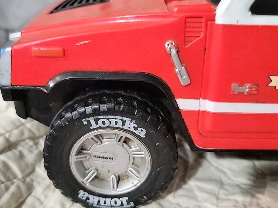 Hasbro Tonka Hummer Fire Dept Rescue Vehicle 2004-5 Lights Flash Siren ...