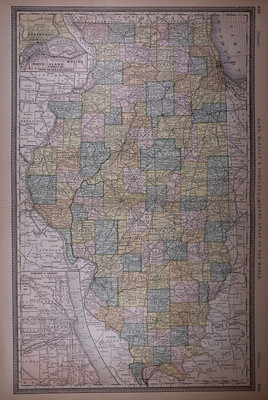 Entire US - 1884 Map Antique Map