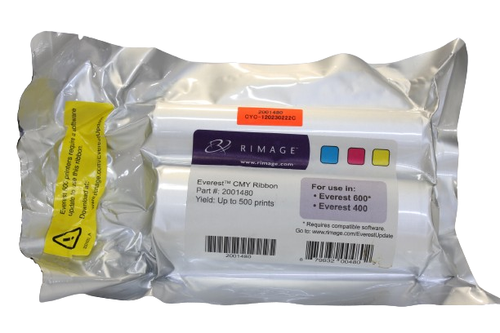 Rimage Everest 400 600 CMY Ribbon 2001480 Genuine Sealed Package 500 ...