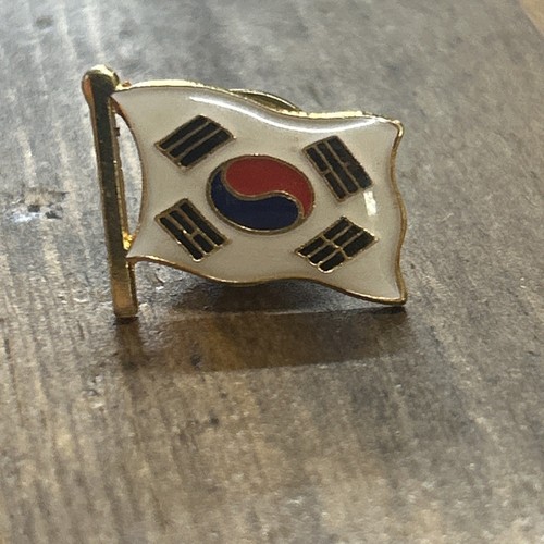 Vintage South Korea Korean Flag Country Pin Lapel Tie Tack | eBay