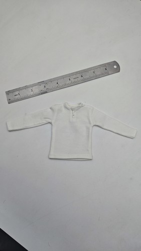 C001 1/6 Scale Clothes with Buttons Long Sleeved White Shirt Model for ...