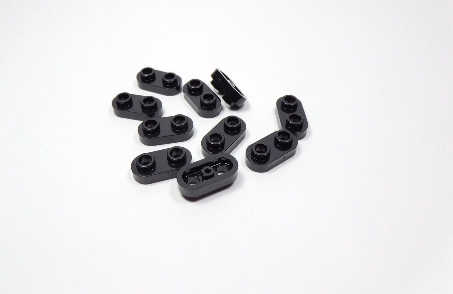 LEGO Lot of 10 Black Rounded 1x2 Plates with Open Studs F7 | eBay