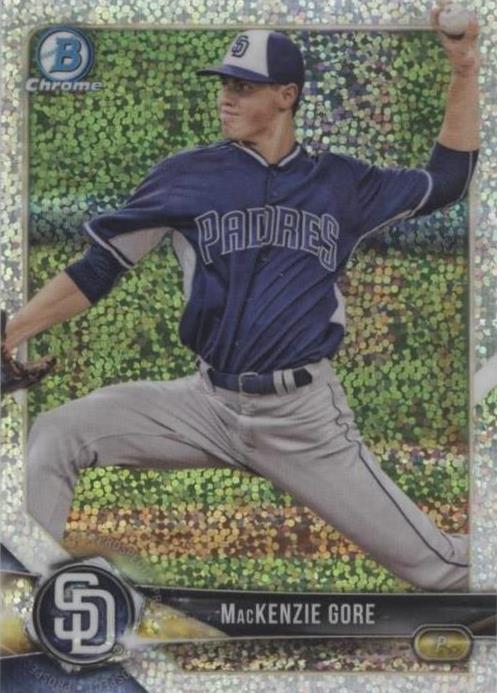 2018 Bowman Draft - Chrome Mackenzie Gore #BDC-150 Sparkle Refractor ...