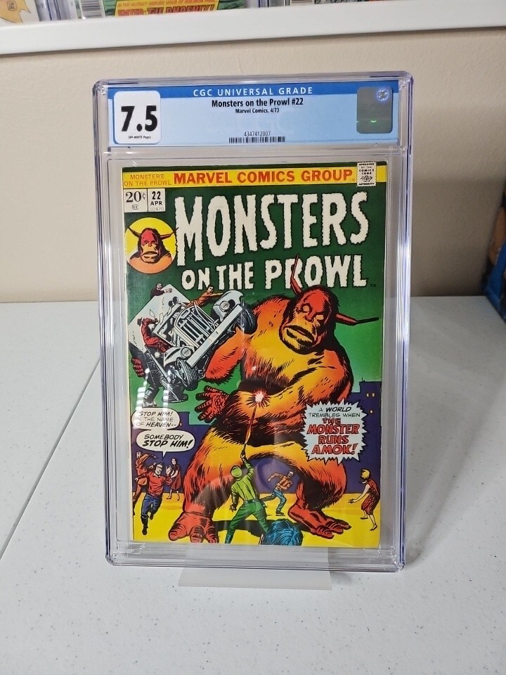 MARVEL MONSTERS ON THE PROWL. THE MONSTER RUNS AMOK! #22 CGC 7.5 | eBay
