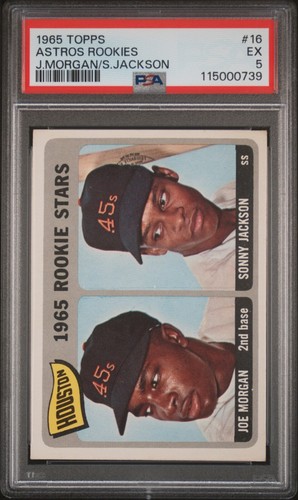 1965 TOPPS VINTAGE BASEBALL JOE MORGAN #16 ROOKIE PSA 5 NICER | eBay