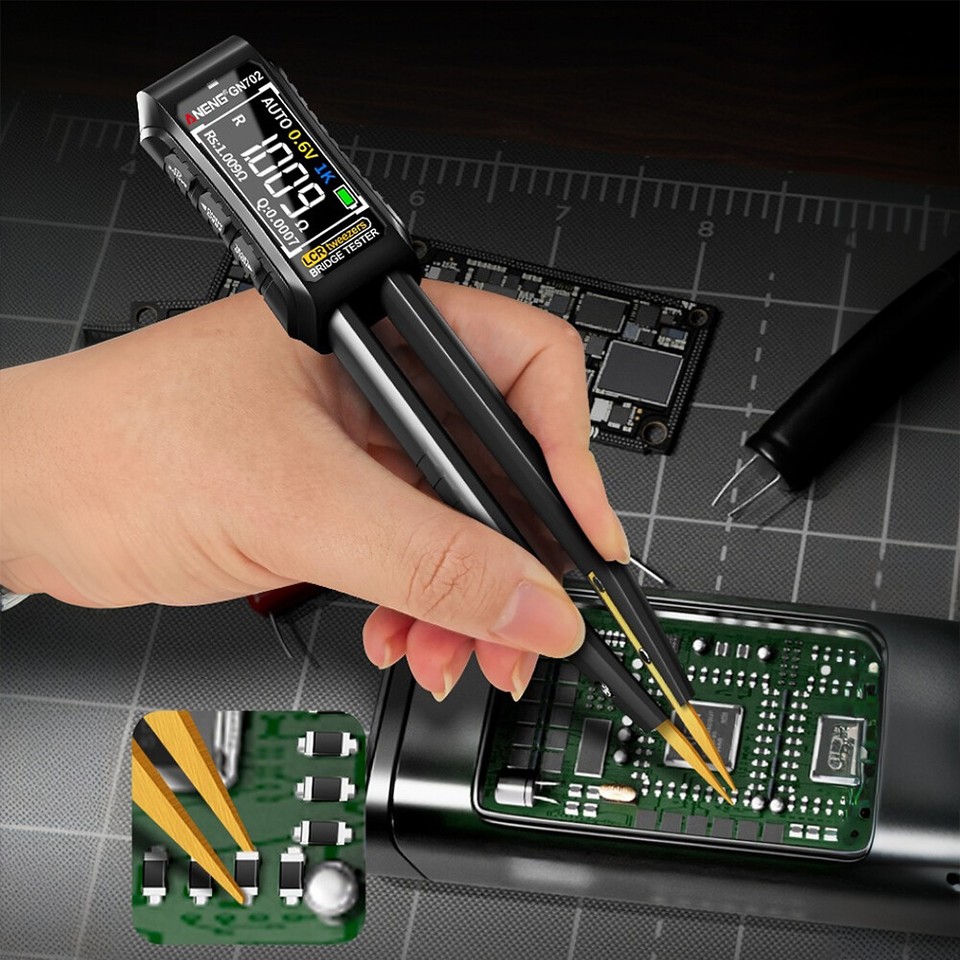 Digital Smart Tweezer SMD Tester ESR Meter LCR Meter Tweezer ...