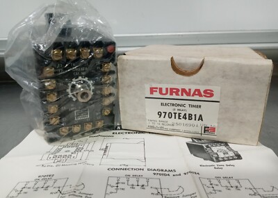 Furnas 970TE4B1A Time Delay Relay (Electronic Timer) 10Sec Max Delay ...