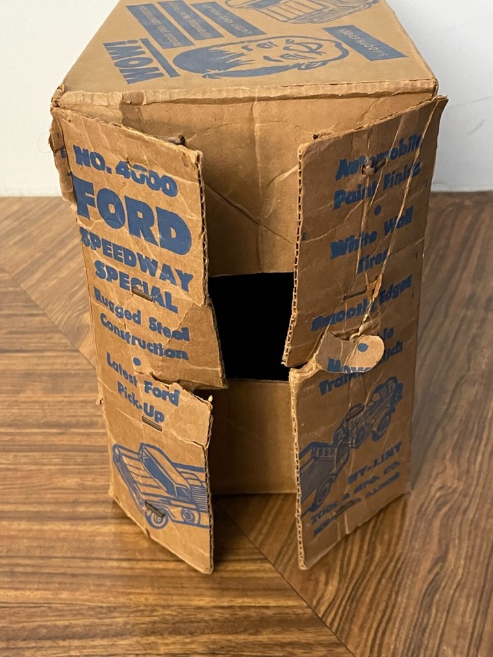 1960 Nylint #4000 Ford Speedway Special Steel Pickup Truck Trailer Car ...