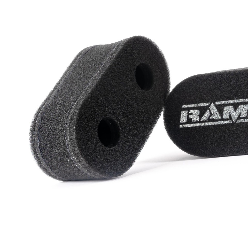 2 x RAMAIR Foam Carb Sock Air Filters Double Trumpet Weber DCOE ...