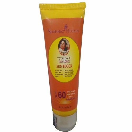 Shahnaz Husain Total Care Sunscreen With SPF 60 UVA UVB Protection PA ...