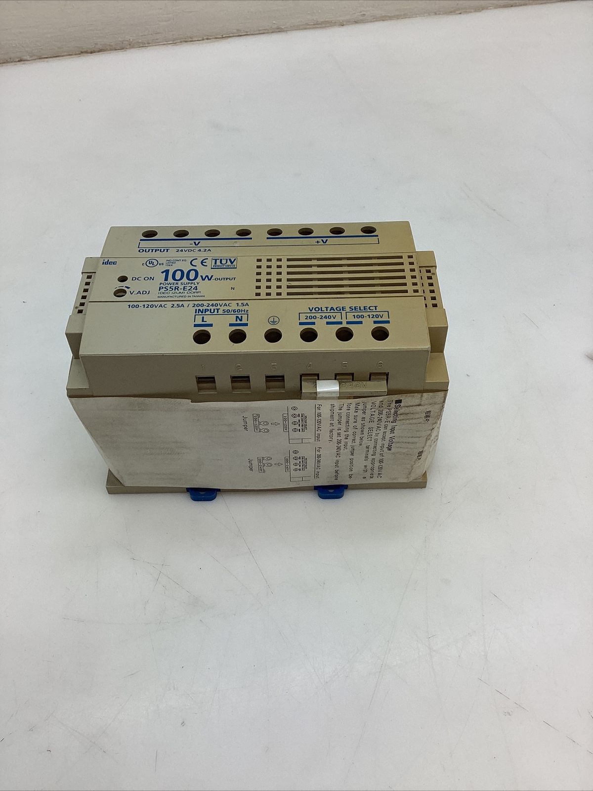 NEW IDEC AC/DC POWER SUPPLY PS5R-E24 100-120Vac 2.5A 200-240Vac 1.5A ...