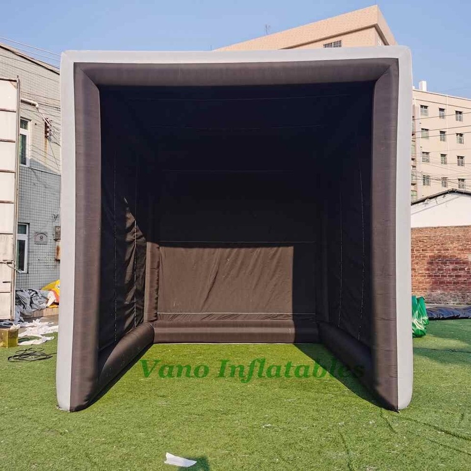 15x13ft Inflatable Golf Simulator Tent Practice Swing Net Cage Tents ...