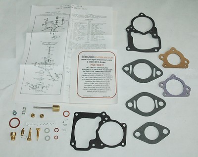 1947 "BIEDERMAN" TRUCK ZENITH MODEL 28AV11 1 BARREL DOWNDRAFT CARB KIT ...