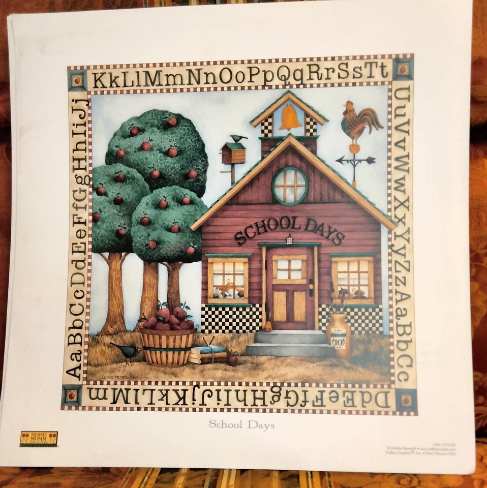 Lot of 5 Debbie Mumm Art Prints Framable 11 X 11 RARE | eBay