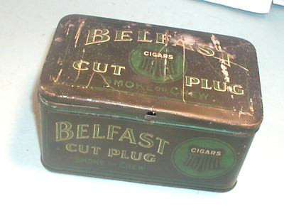 Early 1900's Belfast Cut Plug Tobacco Tin | eBay