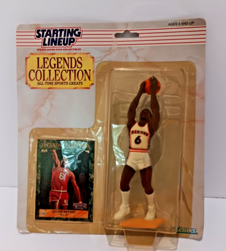 1989 Julius Erving Philadelphia 76ers Legends Collection Starting ...
