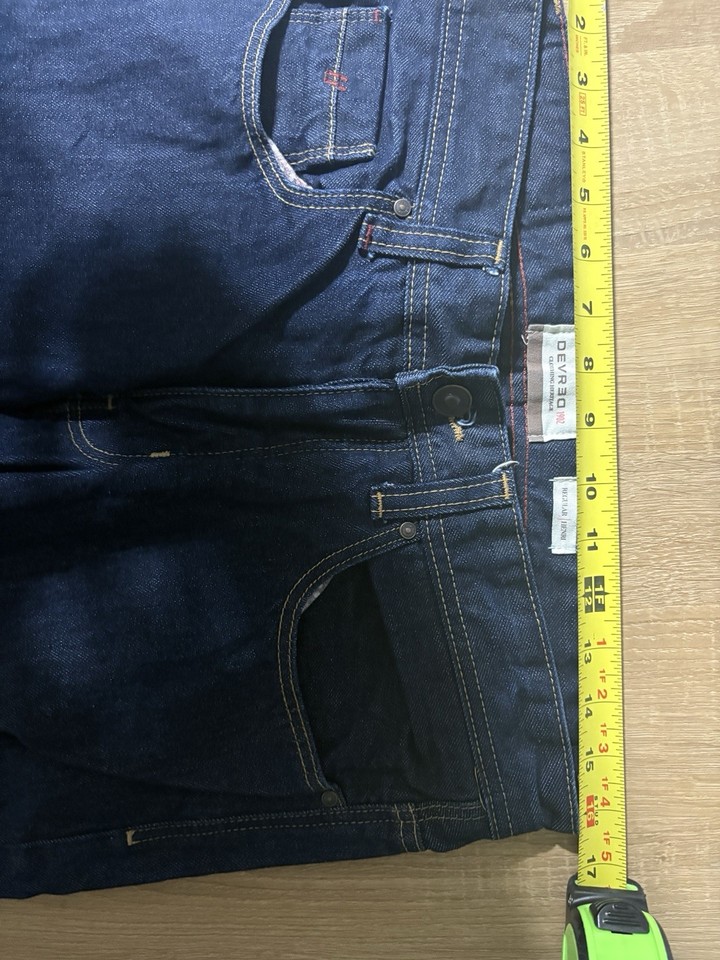 Devred Jeans Mens 32x30 Pants 1902 Button Fly Henri Straight Dark ...