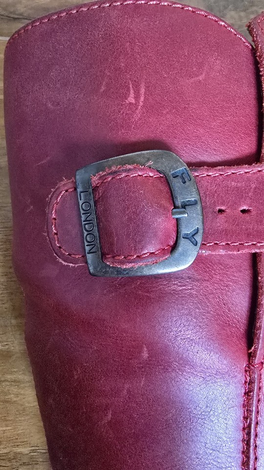 Fly London Mol 2 Ladies Knee Length Red Leather Boots 5 | eBay UK