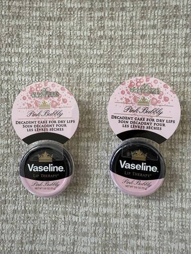Pack of 2 - VASELINE Limited Edition Pink Bubbly Lip Therapy, 17g / 0.6 ...