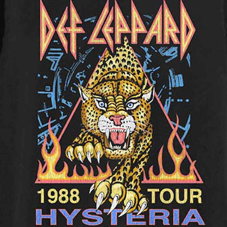 Def Leppard Hysteria 88 Tour T Shirt | eBay Australia