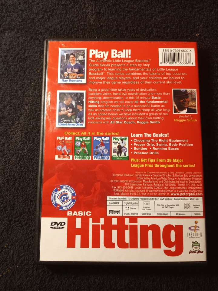 Play Ball: Basic Hitting DVD 2003 71083563362 | eBay