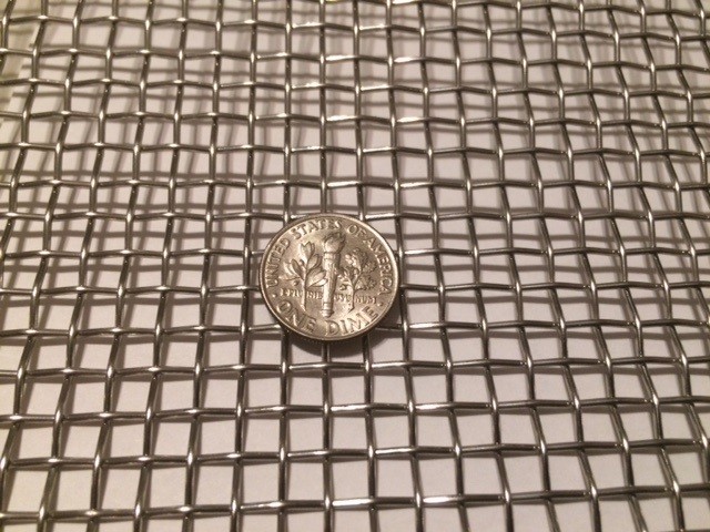 t-304 Stainless Steel Mesh - 304 #5 .041 Stainless Steel Wire Mesh 6" x ...