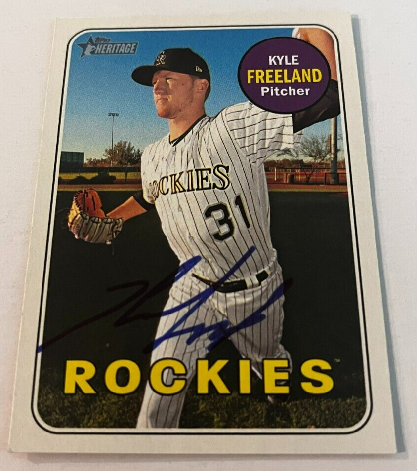 KYLE FREELAND SIGNED 2018 TOPPS HERITAGE BASEBALL CARD AUTO | eBay