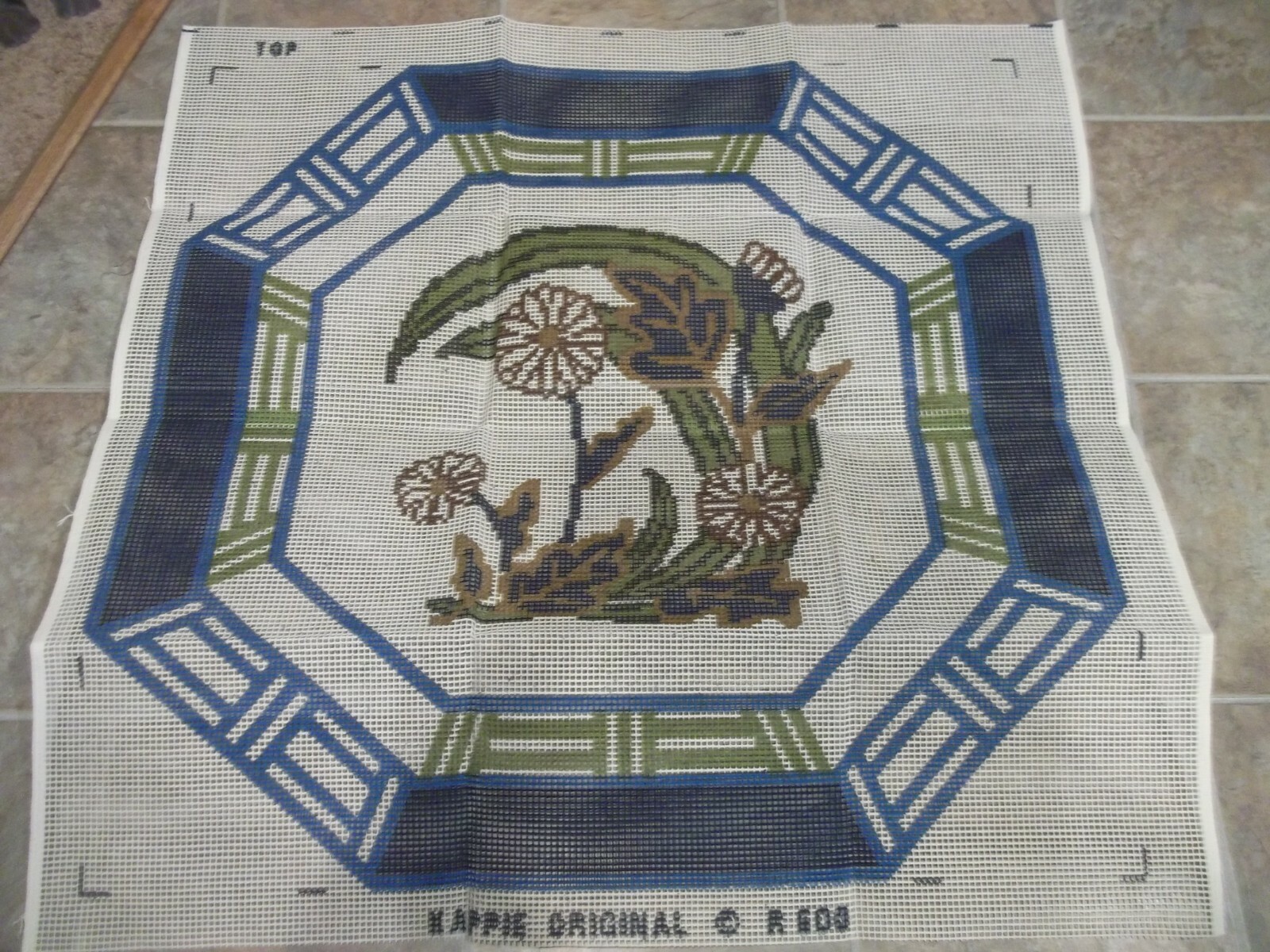 Kappie Originals Imari Japanese Latch Hook Rug Pattern Only 36" x 36 ...