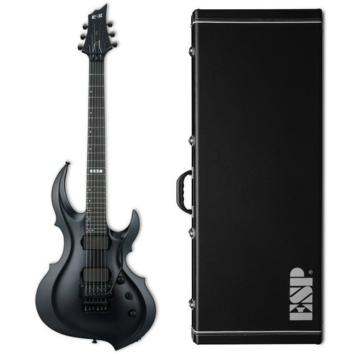 ESP E-II FRX Black Satin Electric Guitar FR + Hard Case Made in Japan B ...