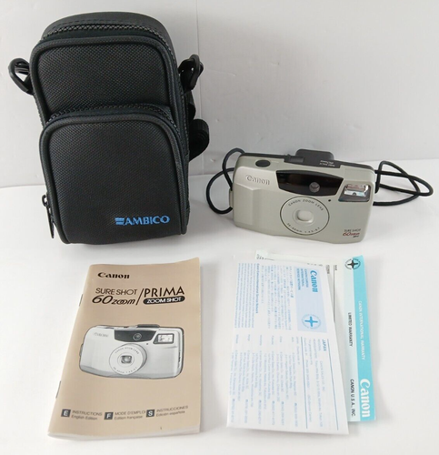 Canon SURE SHOT 60 ZOOM Auto-Focus 35mm Point & Shoot Film Camera ...