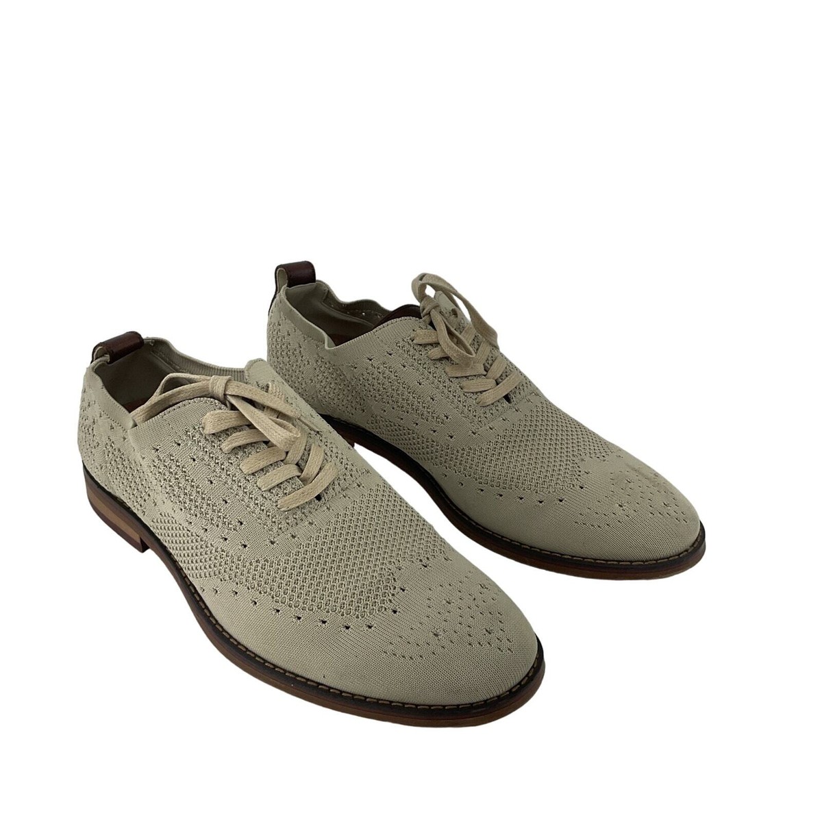 Kilburne Finch Men's Textile Upper Cream Derby Dress Shoes Kilburne Finch Men's Textile Upper Cream Derby Dress Shoes