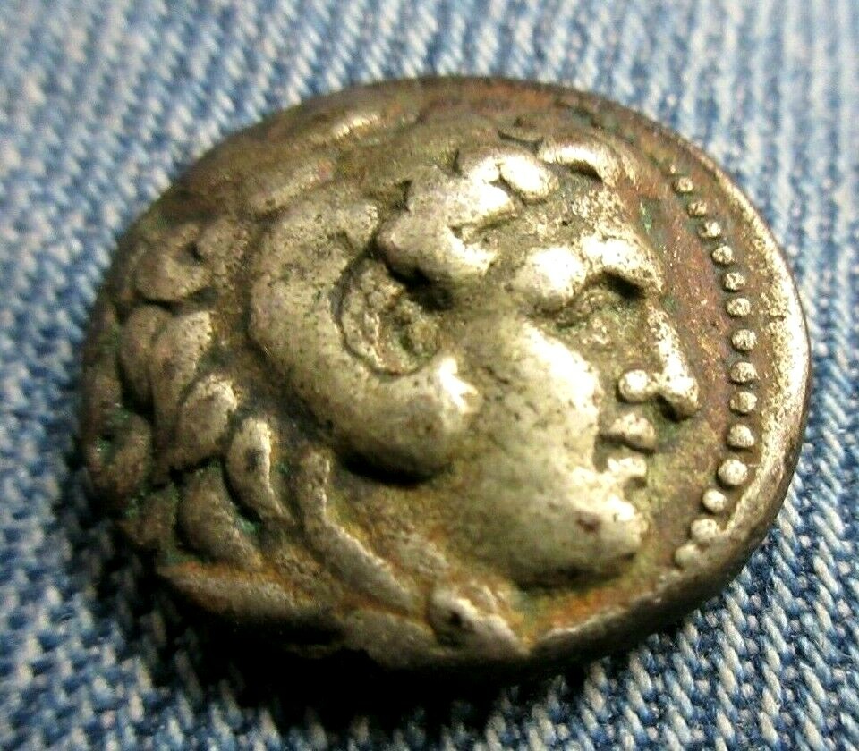 RARE & LARGE 24 mm ANCIENT GREEK MACEDONIA COIN ALEXANDER III 336-300 B ...