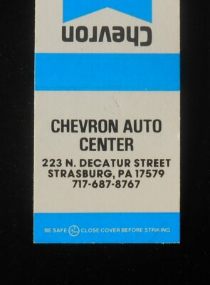 1970s? Chevron Gas Auto Center 223 N. Decatur Street Strasburg PA ...