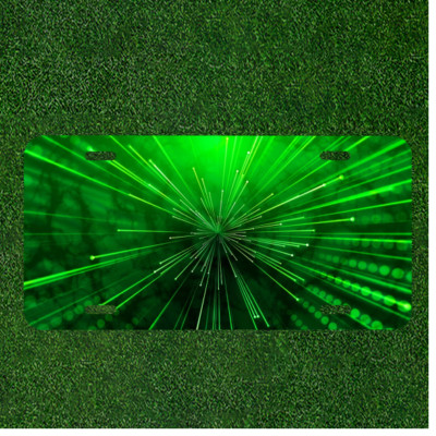 Custom Personalized License Plate Auto Tag With Green Matrix Like ...