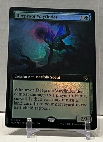 MTG - March of the Machine MOM - Deeproot Wayfinder 369 Extended Foil NM/M | eBay
