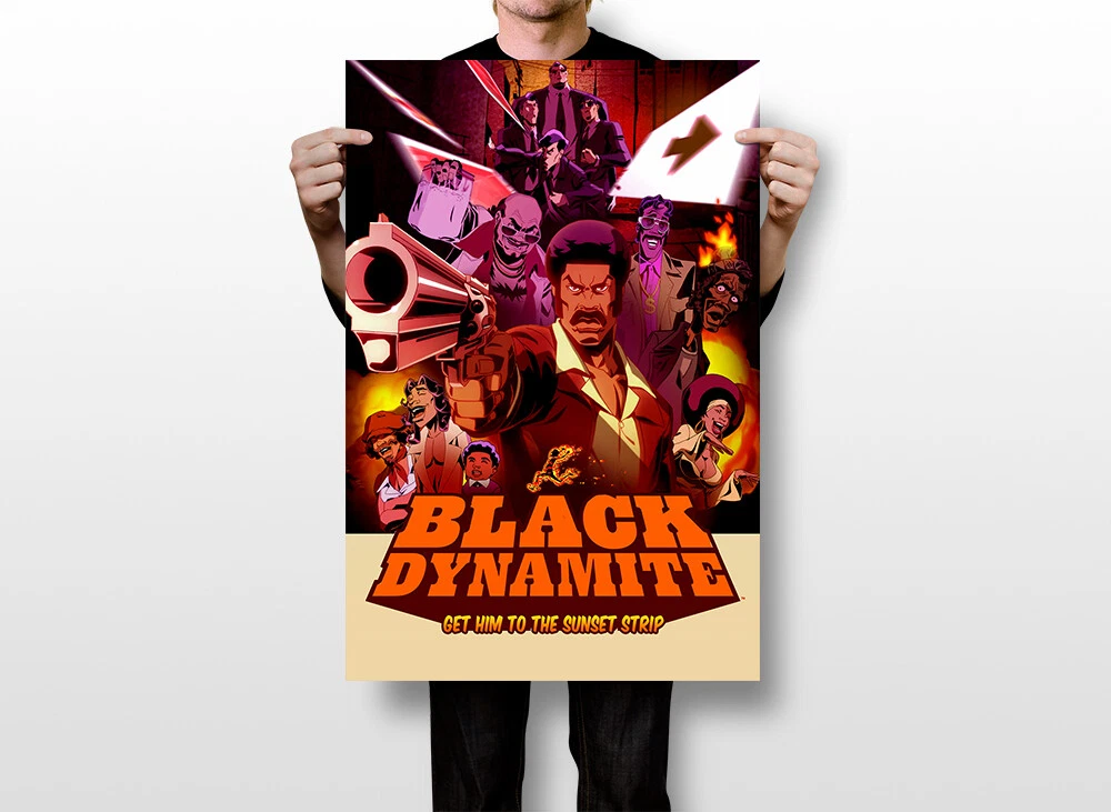 Black Dynamite Cartoon Poster