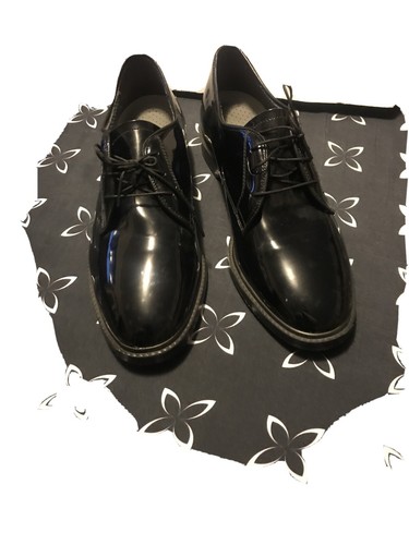 CAPPS Women’s Military Dress Black Patent Leather Shoes 11 Medium Width ...