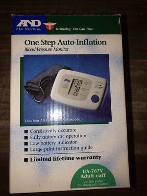 LifeSource Easy One Step Blood Pressure Monitor Medium Cuff UA-767V EUC ...