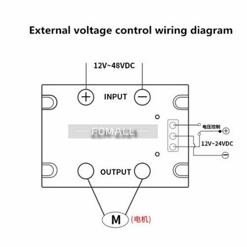 1Pcs New High-power DC motor forward and reverse control module 25A 48V ...