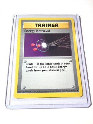 ENERGY RETRIEVAL - Base Set - 81/102 - Uncommon - Pokemon Card ...